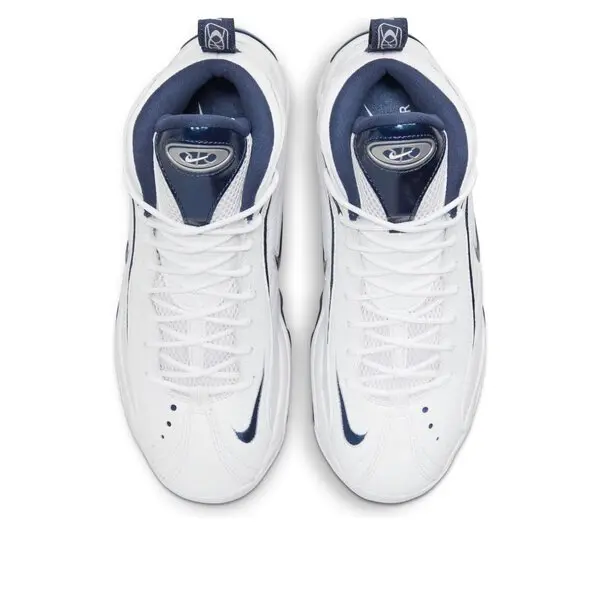 Nike Total Max Uptempo High Top Sneakers - White/blue