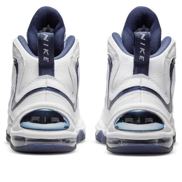 Nike Total Max Uptempo High Top Sneakers - White/blue