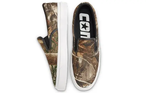 CONVERSE Realtree Camo X One Star Cc Pro Slip Cons Low Top Sneakers - Black