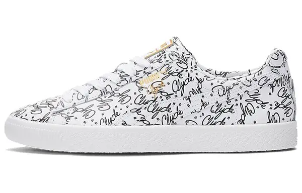 PUMA Clyde All Over Script Print Sneakers