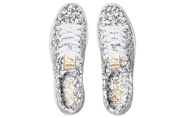 PUMA Clyde All Over Script Print Sneakers