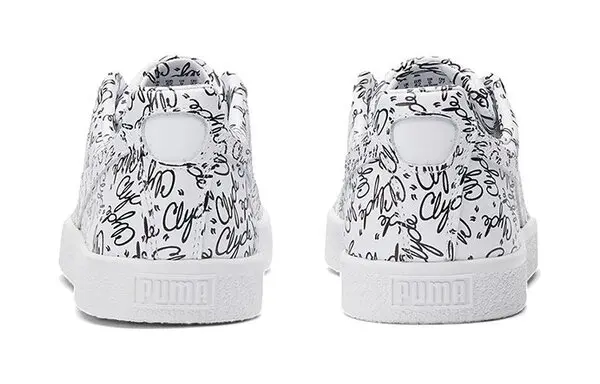 PUMA Clyde All Over Script Print Sneakers