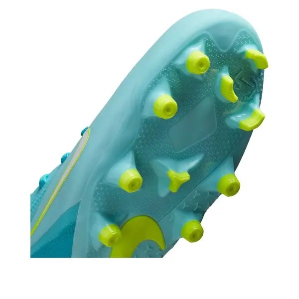 Nike Alpha Huarache 8 Varsity Athletic Cleats - Blue/yellow