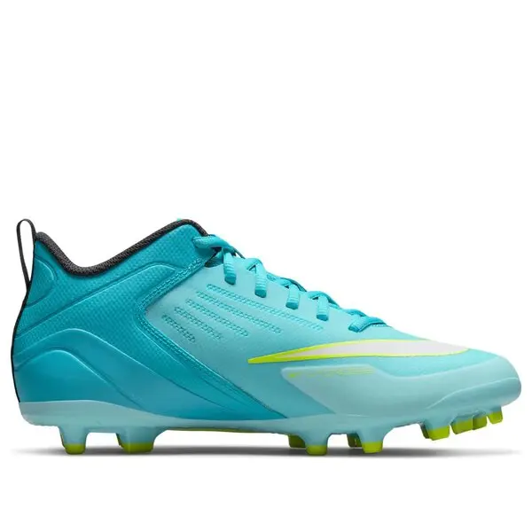 Nike Alpha Huarache 8 Varsity Athletic Cleats - Blue/yellow