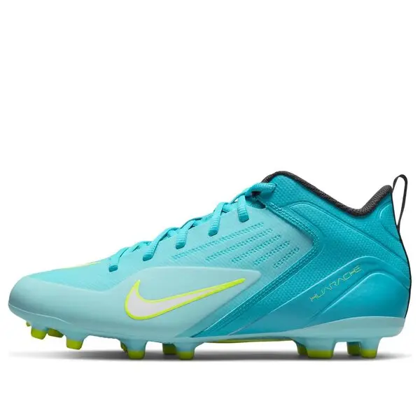 Nike Alpha Huarache 8 Varsity Athletic Cleats - Blue/yellow