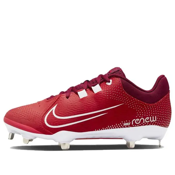 Nike Hyperdiamond 4 Athletic Cleats - Red/white