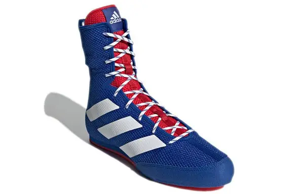 Adidas Box Hog 3 Boxing Shoes - Blue/white