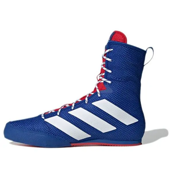 Adidas Box Hog 3 Boxing Shoes - Blue/white