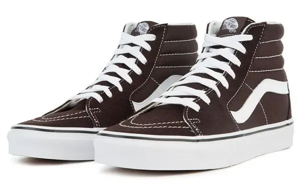 VANS Sk8-hi "chocolate Torte" High Top Sneakers - Brown/white