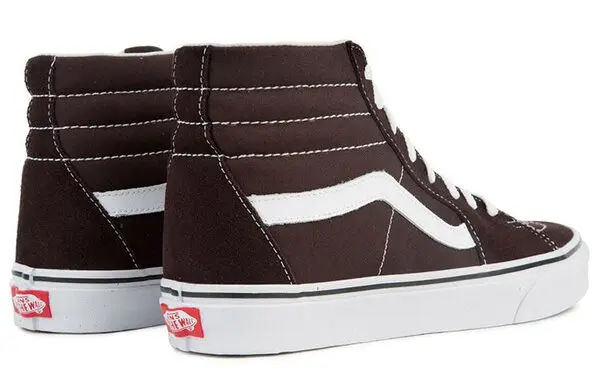 VANS Sk8-hi "chocolate Torte" High Top Sneakers - Brown/white