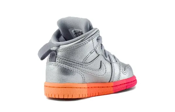 JORDAN 1 Mid Se 'metallic Silver Pink Crimson - Silverpink