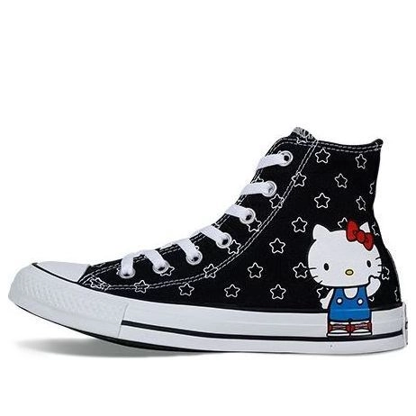 CONVERSE X Hello Kitty Chuck Taylor All Star High Top Sneakers - Black
