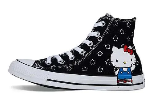 CONVERSE X Hello Kitty Chuck Taylor All Star High Top Sneakers - Black