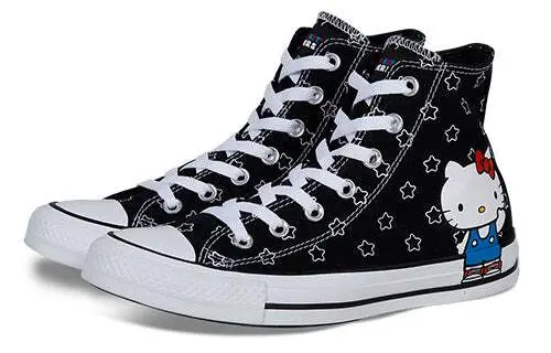 CONVERSE X Hello Kitty Chuck Taylor All Star High Top Sneakers - Black