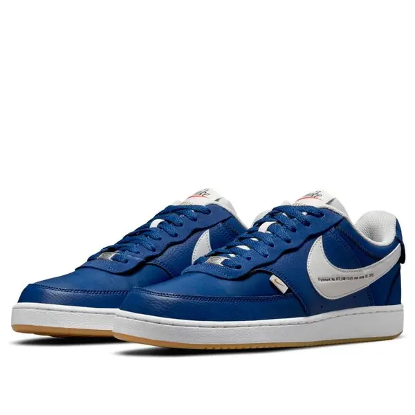 Nike Court Vision Low Premium 'first Use' Deep Royal Blue - Blue/white