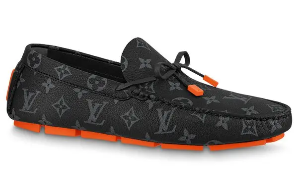 LOUIS VUITTON Monogram Driver Moccasins