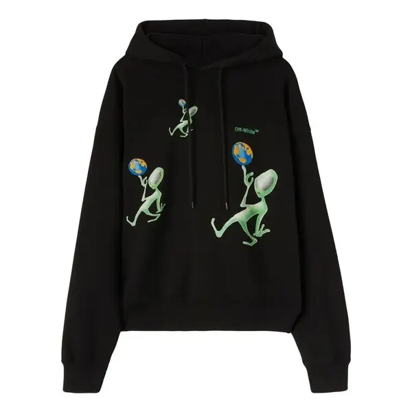 Off-White Alien Arrow Skate Hoodie - Black