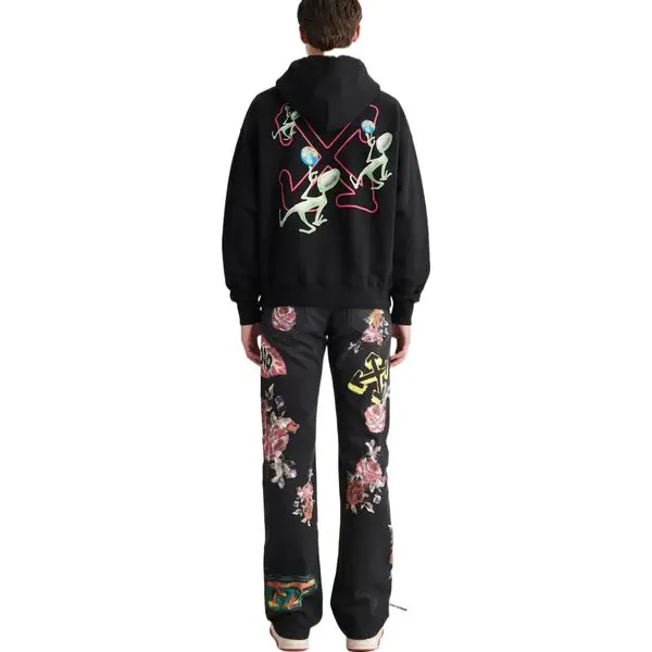 Off-White Alien Arrow Skate Hoodie - Black