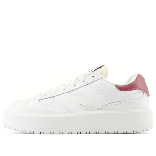NEW BALANCE Ct302 Platform Sneakers - White/washed Burgundy/interstellar