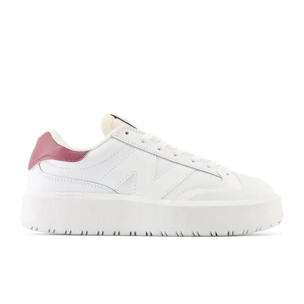NEW BALANCE Ct302 Platform Sneakers - White/washed Burgundy/interstellar