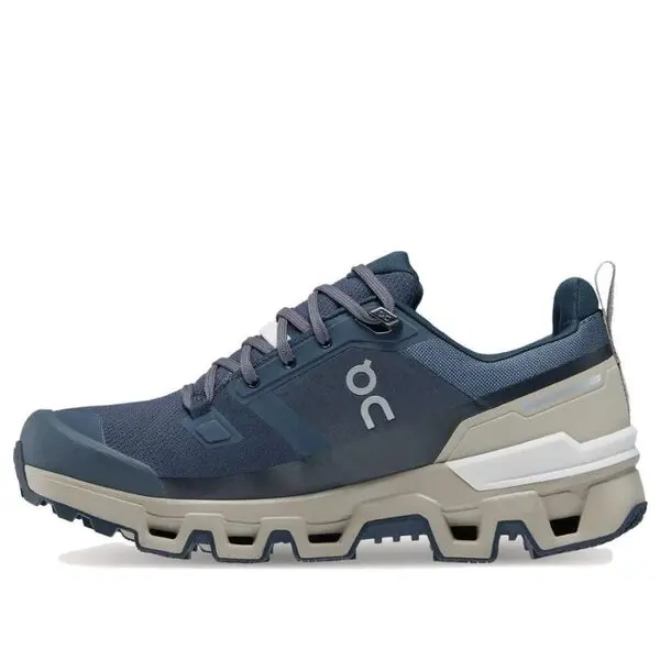 On Cloudwander Waterproof Sneakers - Deep Blue/white