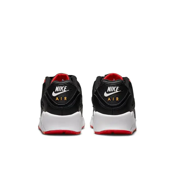Nike Max 90 Leather Low Top Sneakers - Black/white/yellow