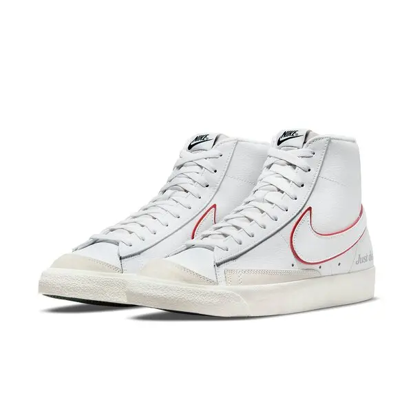 Nike Blazer Mid '77 "just Do It" High-top Sneakers - White/red