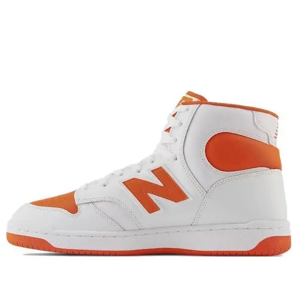 NEW BALANCE 480 High Top Sneakers - White/poppy