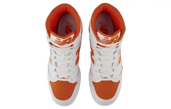 NEW BALANCE 480 High Top Sneakers - White/poppy