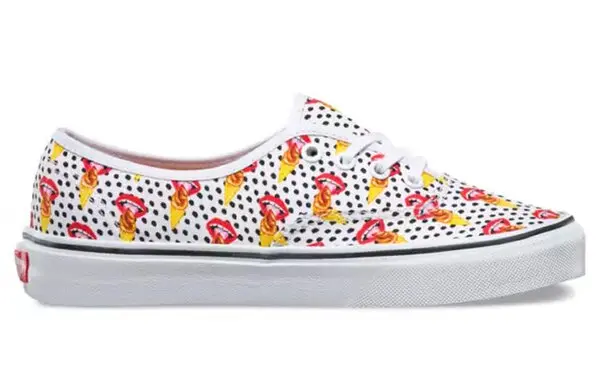 VANS Kendra Dandy X Authentic 'i Scream For Ice Cream' Sneakers - Black/white/red