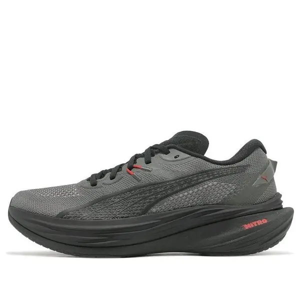 PUMA Deviate Nitro 3 Athletic Sneakers - Grey/red