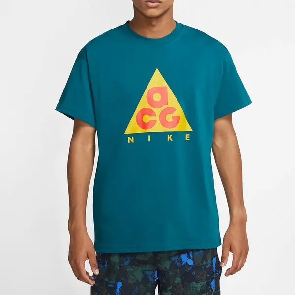 Nike X Series Classic Logo Printing Casual Short Sleeve - Blue