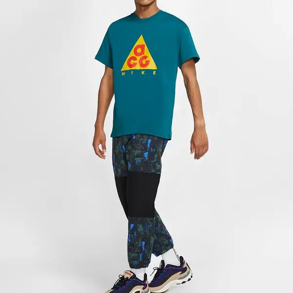 Nike X Series Classic Logo Printing Casual Short Sleeve - Blue