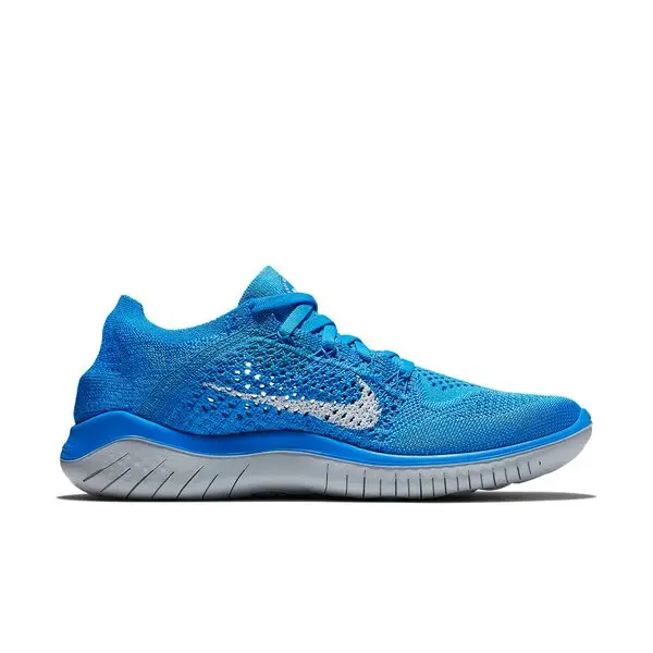 Nike Free Rn Flyknit 2018 Sneakers - Blue/gray/white
