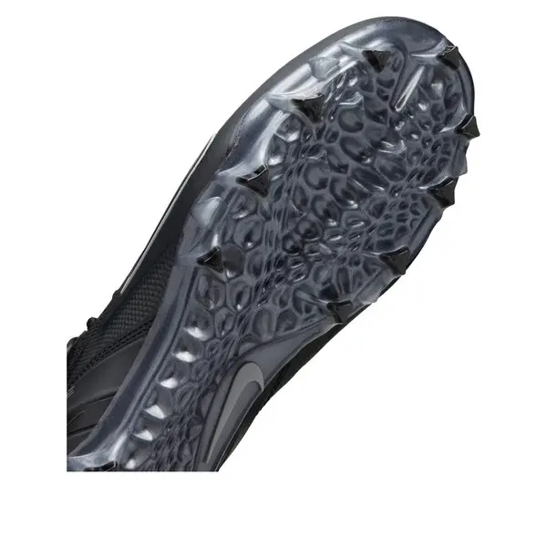 Nike Alpha Huarache Elite High Top Cleats - Black