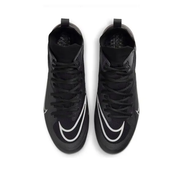 Nike Alpha Huarache Elite High Top Cleats - Black