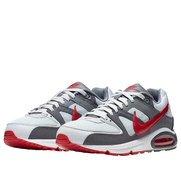 Nike Max Command "pure Platinum/gym Red" Sneakers - White/grey/red