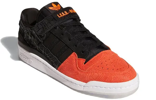 Adidas Forum Low Athletic Sneakers - Black/orange