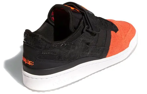 Adidas Forum Low Athletic Sneakers - Black/orange