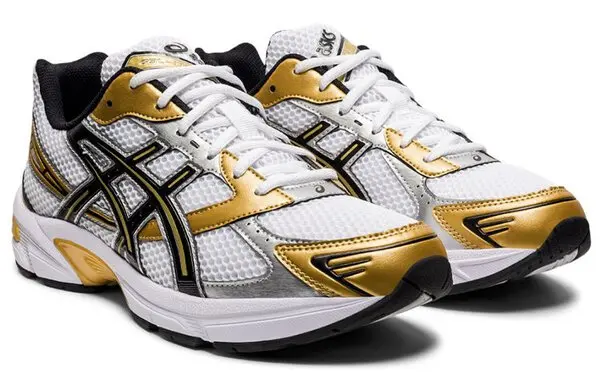 Asics Gel-1130 "white Gold" Sneakers - White/black/gold