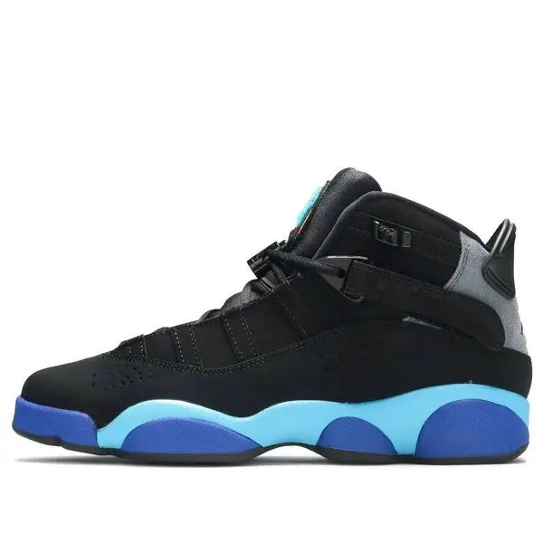 JORDAN 6 Rings "aqua - Black/true Red/flint Grey