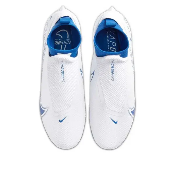 Nike Vapor Edge Pro 360 Football Cleats - White/blue
