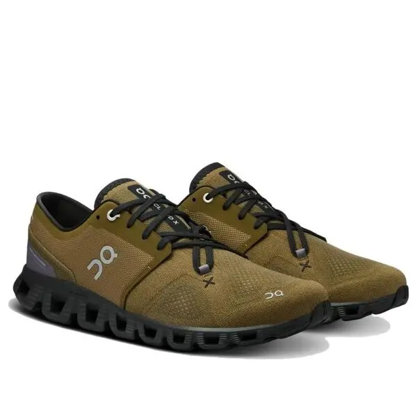 On Cloud X 3 Athletic Sneakers - Hunter/black