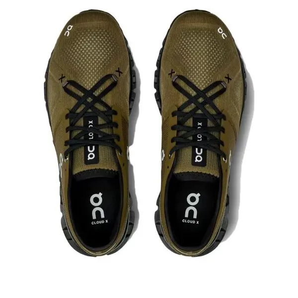 On Cloud X 3 Athletic Sneakers - Hunter/black