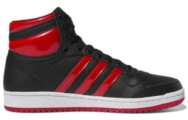Adidas Top Ten High Top Sneakers - Core Black/vivid Red/cloud White