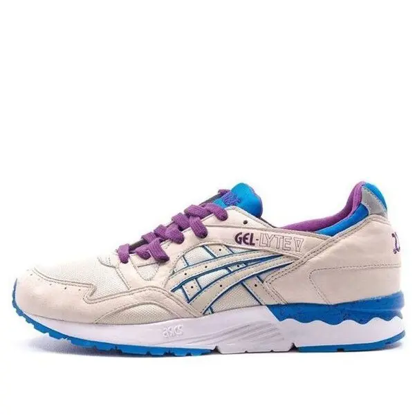 Asics Gel-lyte V Low Top Sneakers - Creamwhite/blue