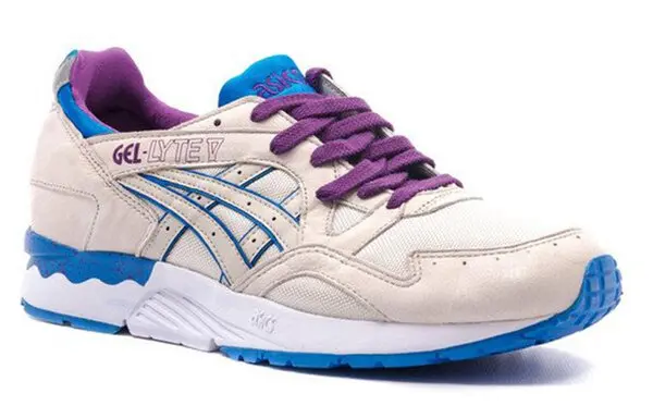 Asics Gel-lyte V Low Top Sneakers - Creamwhite/blue