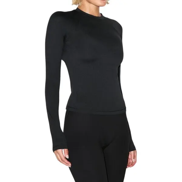 Nike X Skims Long Sleeve Crew Neck T-shirt - Obsidian