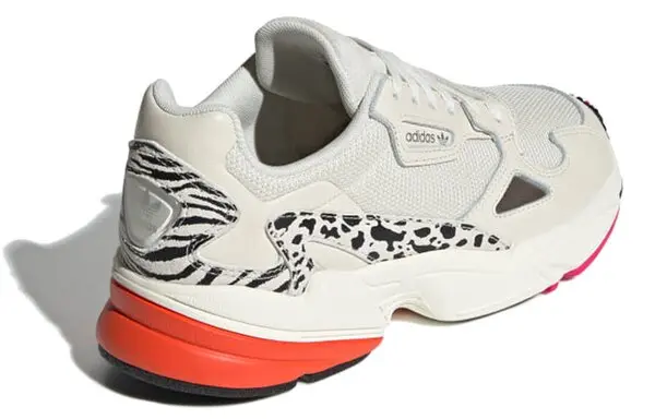 Adidas Falcon Leopard Print Sneakers - White