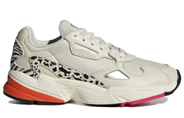Adidas Falcon Leopard Print Sneakers - White